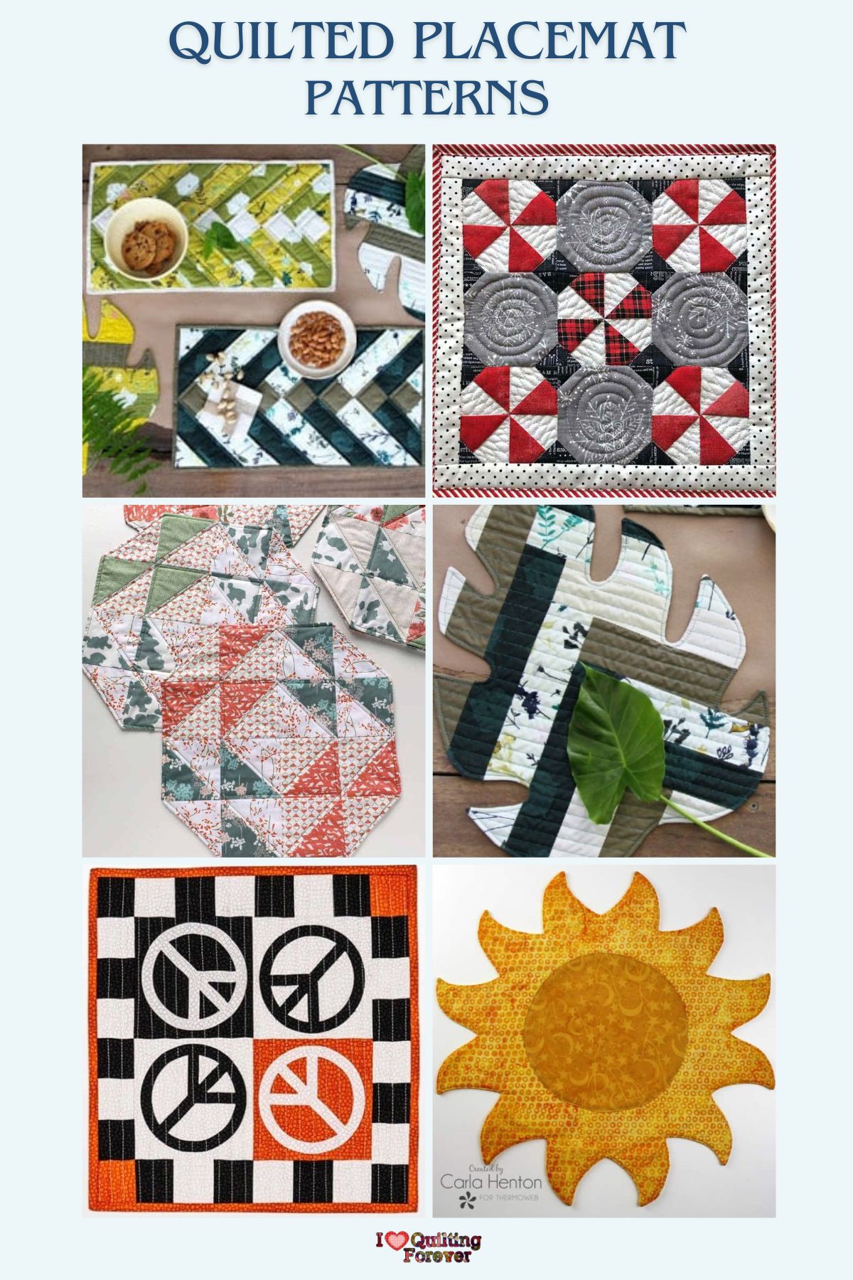Top 18 Free Quilted Placemat Patterns (+7 Bonus Patterns For Sale) - I ...