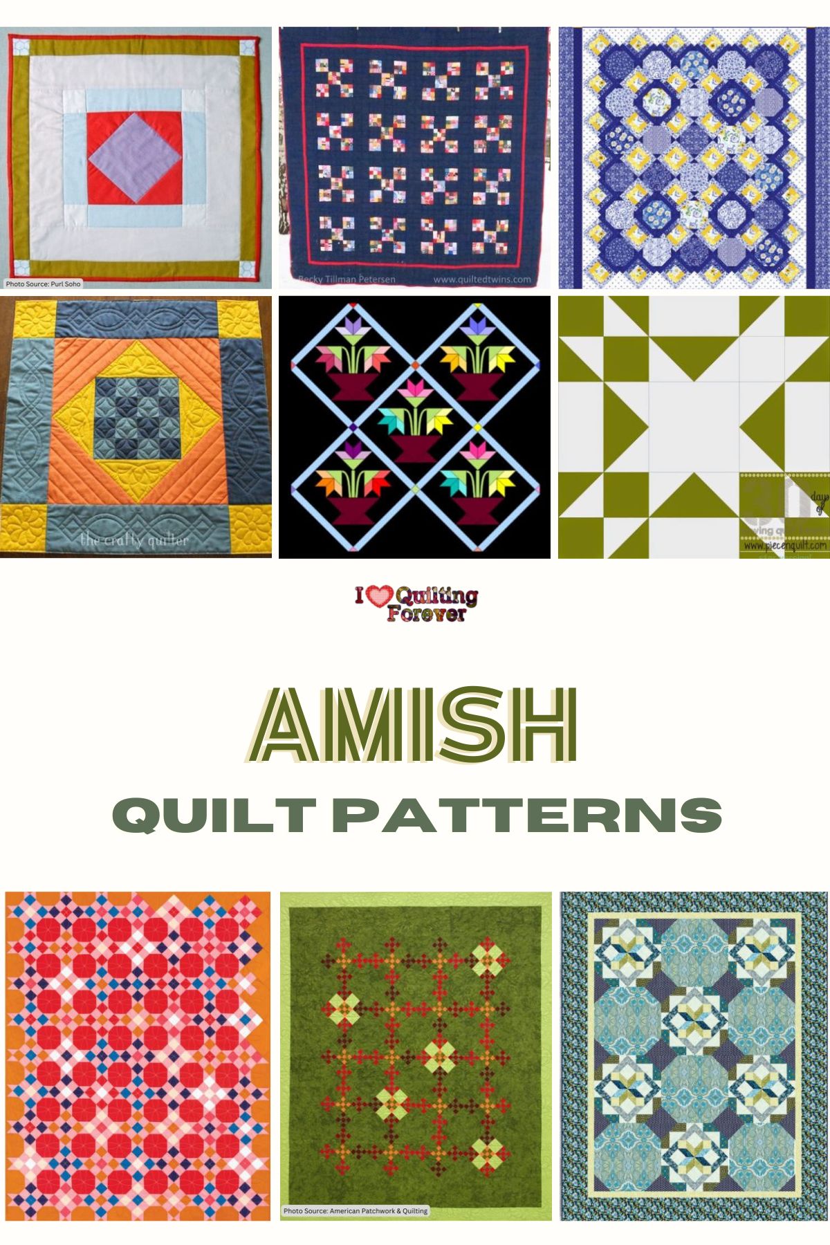 Top 14 Free Amish Quilt Patterns (+7 Bonus Patterns For Sale) - I Love ...