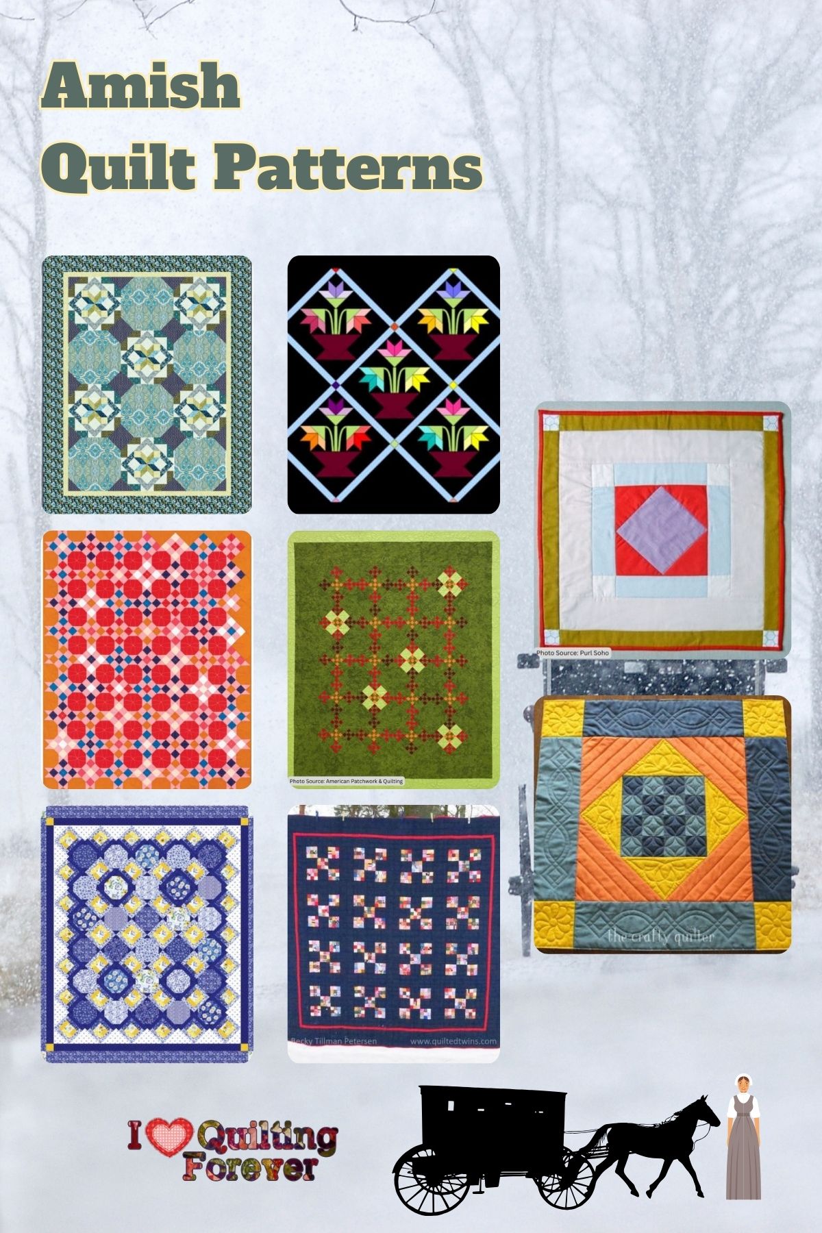 Top 9 Free Amish Quilt Patterns (+7 Bonus Patterns For Sale) - I Love ...