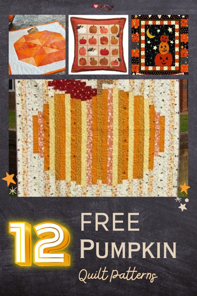 Top 12 Free Pumpkin Quilt Patterns (+12 Bonus Patterns For Sale) - I ...