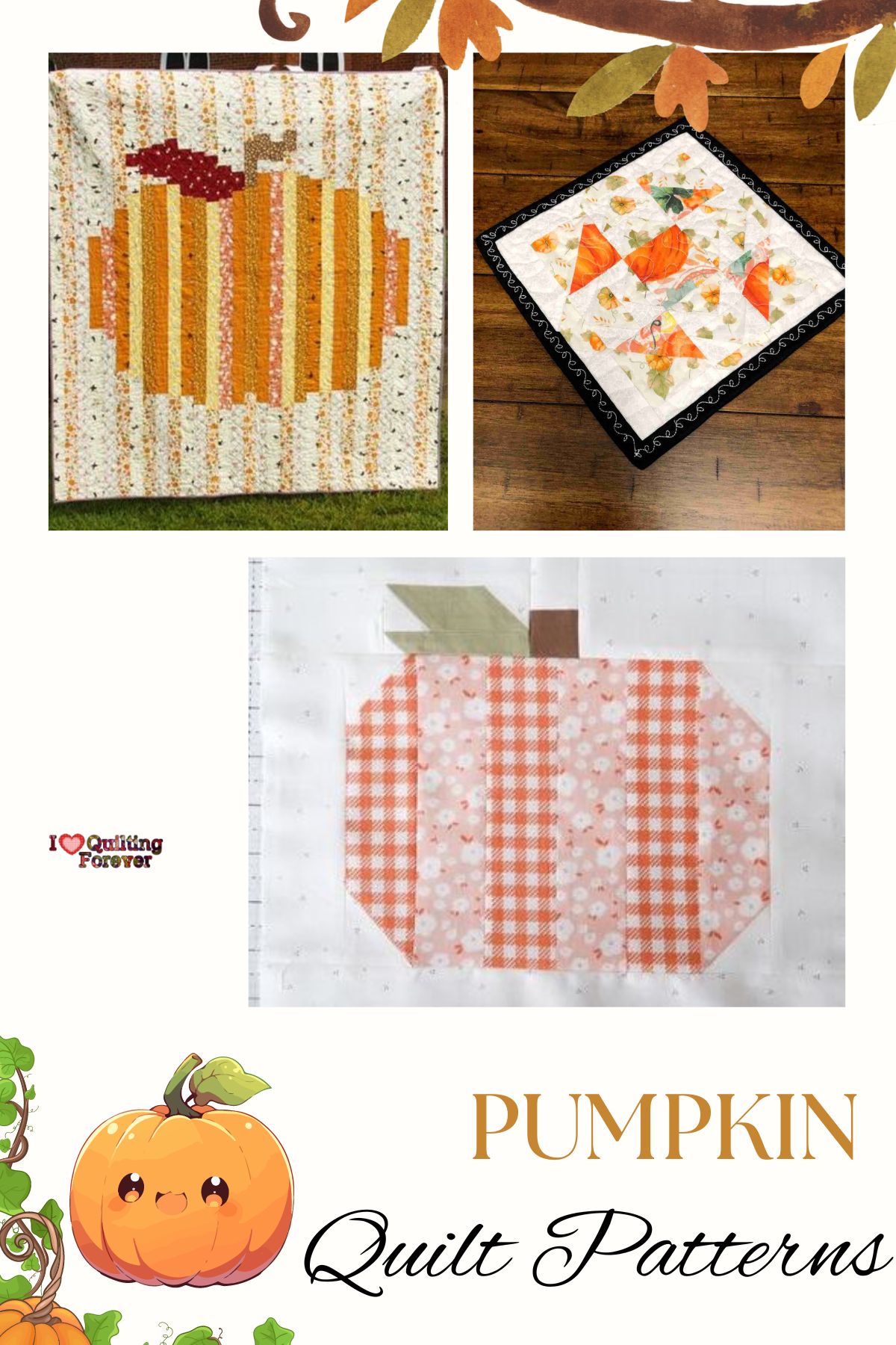 Top 12 Free Pumpkin Quilt Patterns (+12 Bonus Patterns For Sale) - I ...
