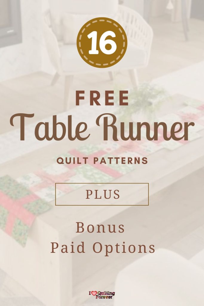 Top 16 Free Table Runner Quilt Patterns (+7 Bonus Patterns For Sale ...