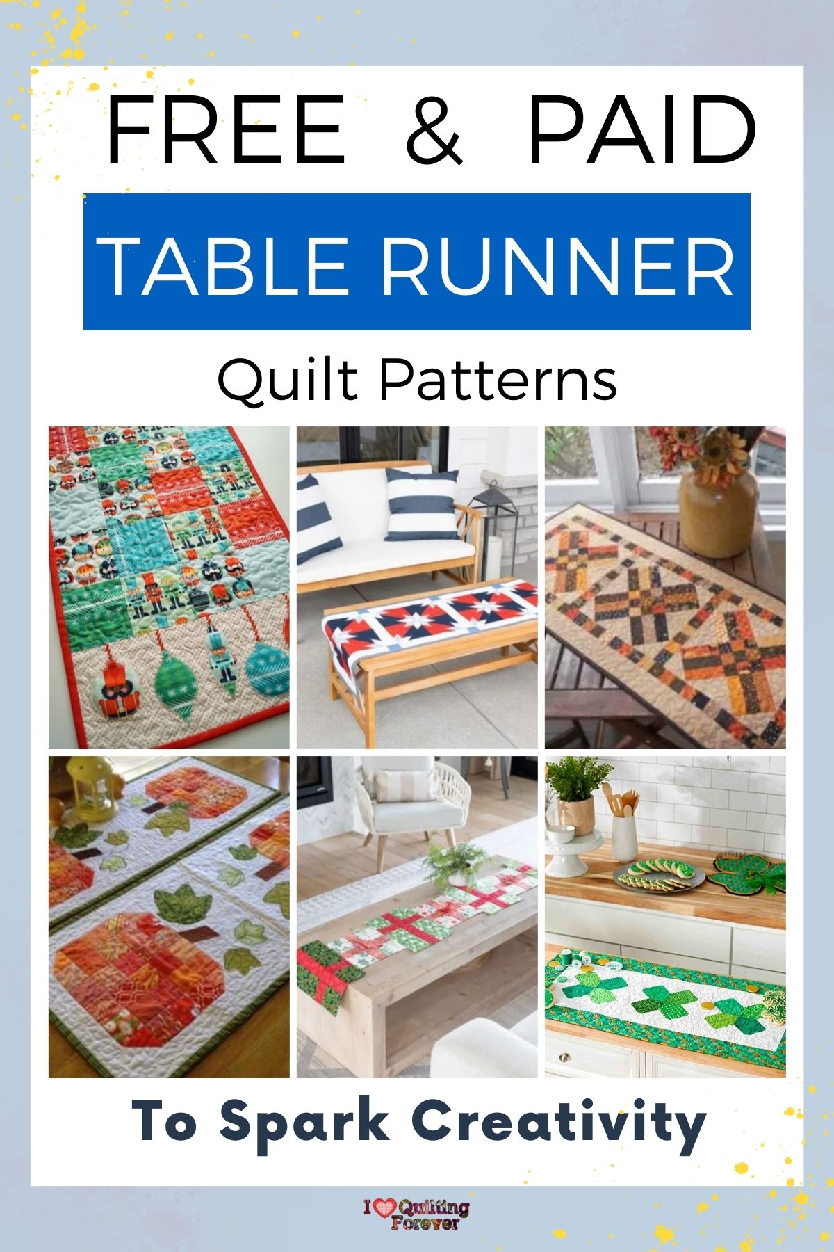 Top 16 Free Table Runner Quilt Patterns (+7 Bonus Patterns For Sale ...
