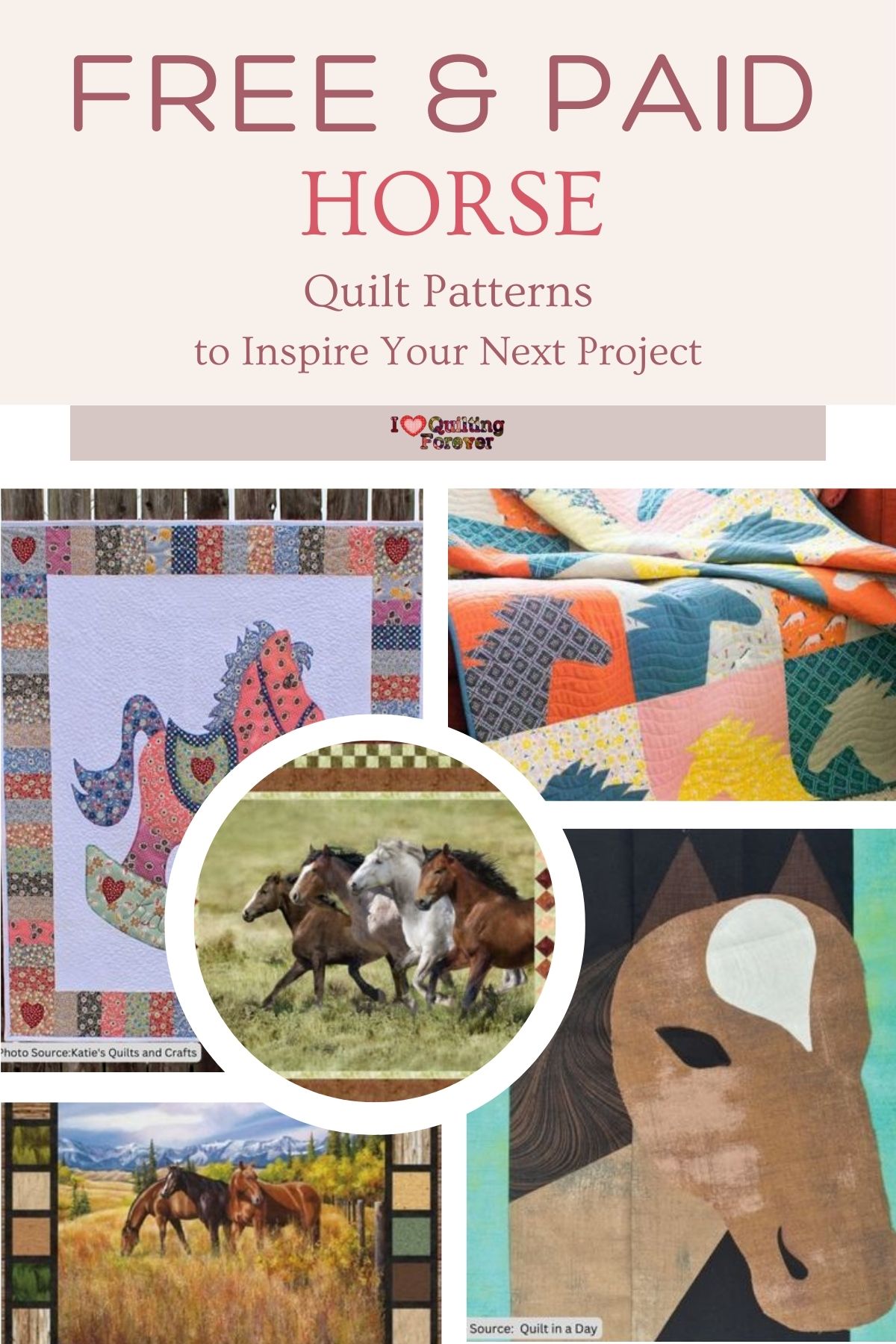 Top 10 Free Horse Quilt Patterns (+10 Bonus Patterns For Sale) - I Love Quilting Forever