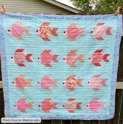 Top 17 Free Fish Quilt Patterns (+15 Bonus Patterns For Sale) - I Love ...