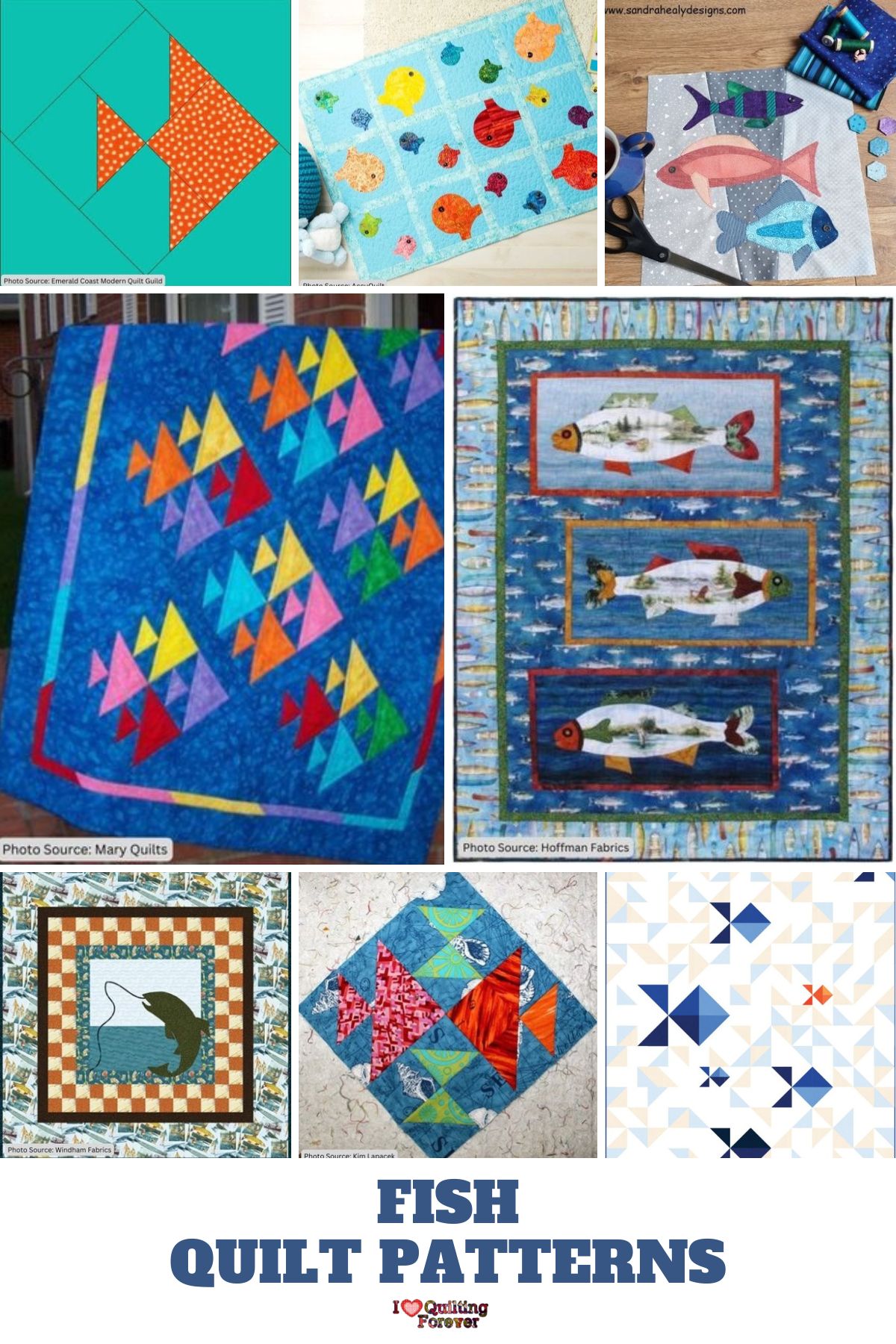 Top 10 Fish Quilt Patterns (+10 Bonus Patterns For Sale) - I Love Quilting Forever