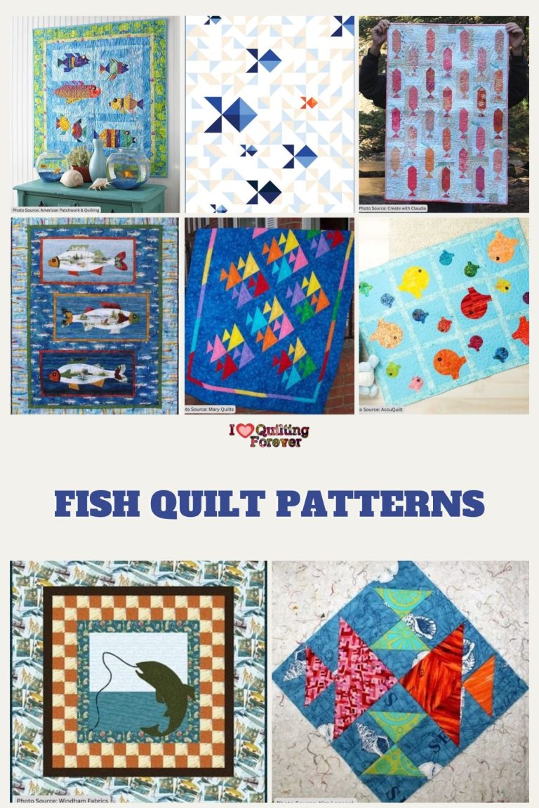 Top 10 Fish Quilt Patterns (+10 Bonus Patterns For Sale) - I Love ...