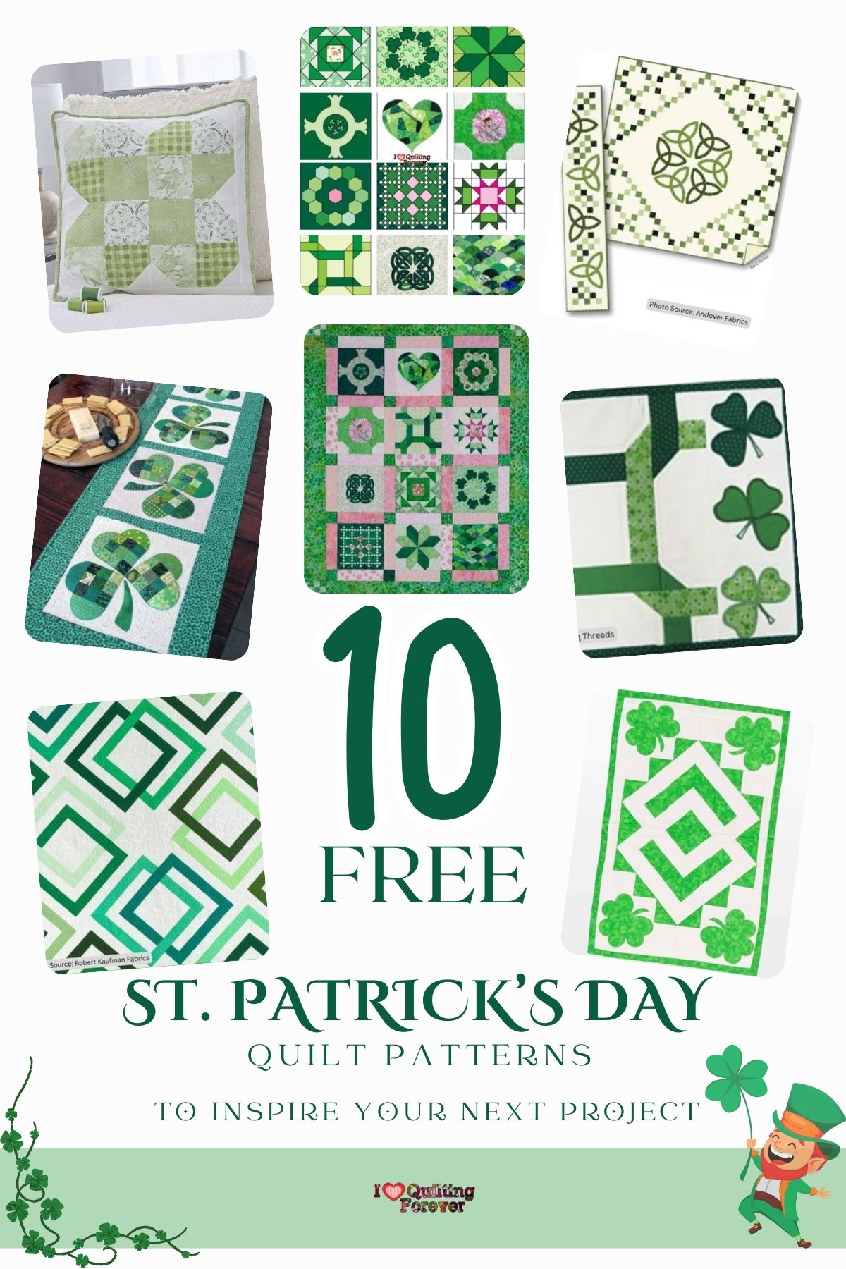 Top 10 Free St. Patrick's Day Quilt Patterns (+12 Bonus Patterns For ...