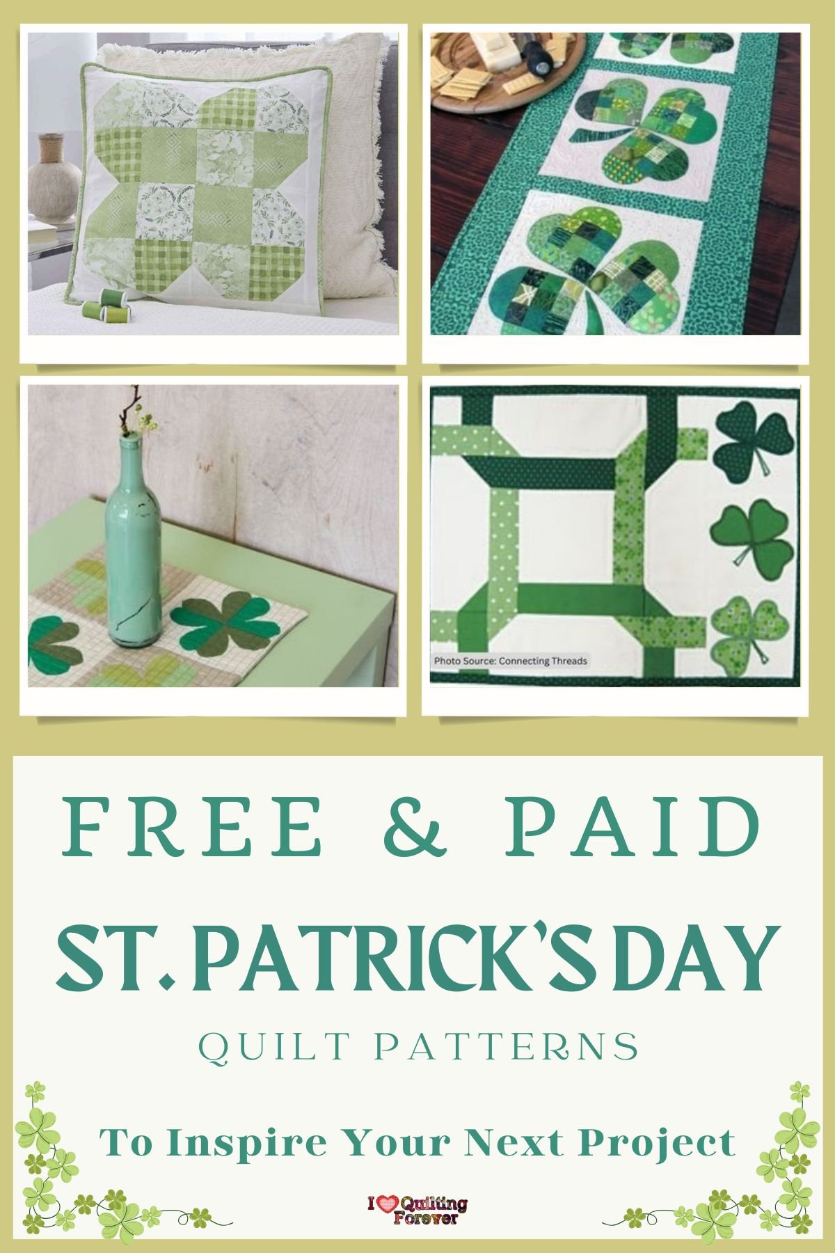 Top 10 Free St. Patrick's Day Quilt Patterns (+12 Bonus Patterns For ...