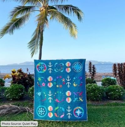 Top 15 Free Beach Quilt Patterns (+15 Bonus Patterns For Sale) - I Love ...