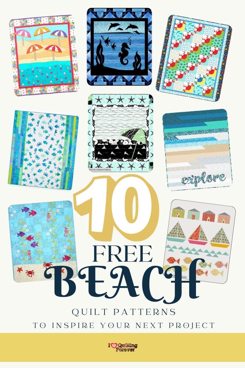 Top 10 Free Beach Quilt Patterns (+8 Bonus Patterns For Sale) - I Love ...