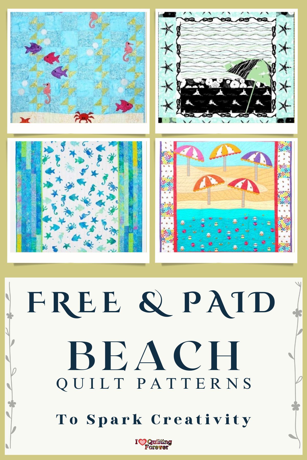 Top 15 Free Beach Quilt Patterns (+15 Bonus Patterns For Sale) - I Love ...