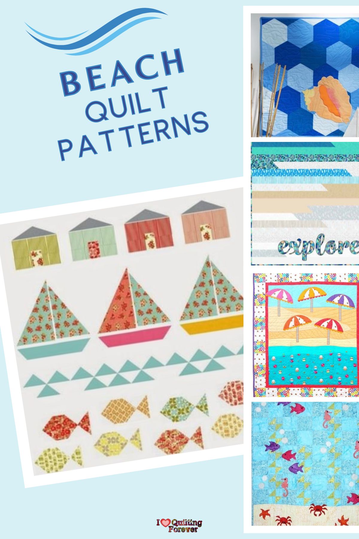 Top 10 Free Beach Quilt Patterns (+8 Bonus Patterns For Sale) - I Love Quilting Forever