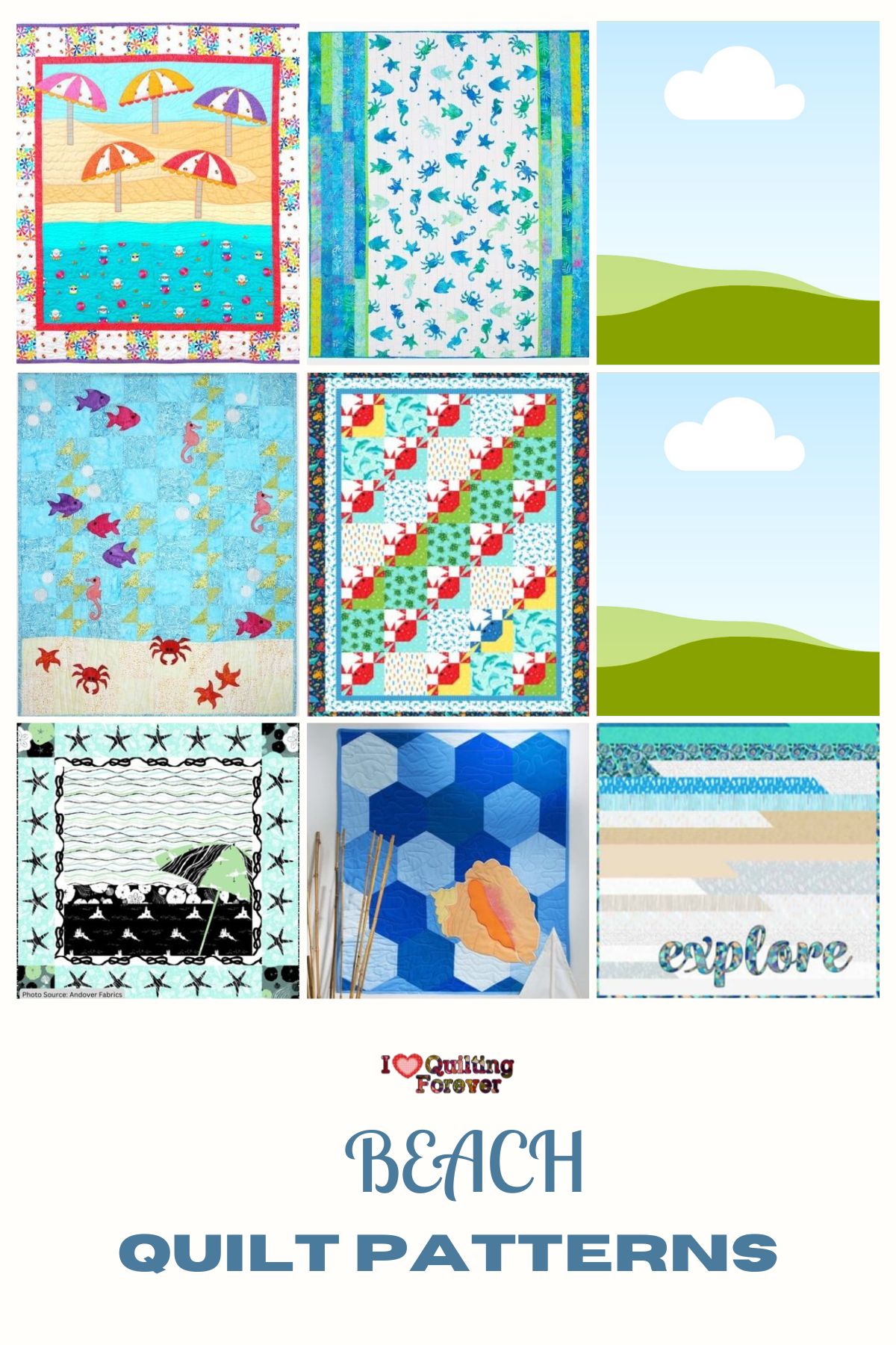 Top 10 Free Beach Quilt Patterns (+8 Bonus Patterns For Sale) - I Love ...