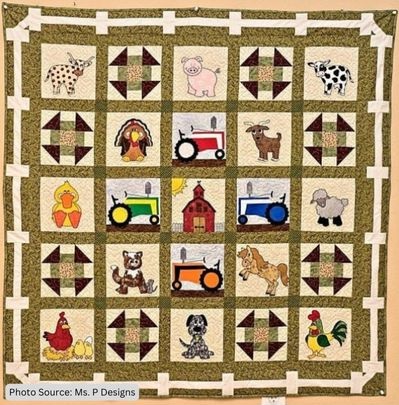 Top 8 Free Farm Quilt Patterns (+7 Bonus Patterns For Sale) - I Love ...
