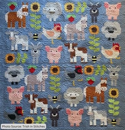 Top 8 Free Farm Quilt Patterns (+7 Bonus Patterns For Sale) - I Love ...