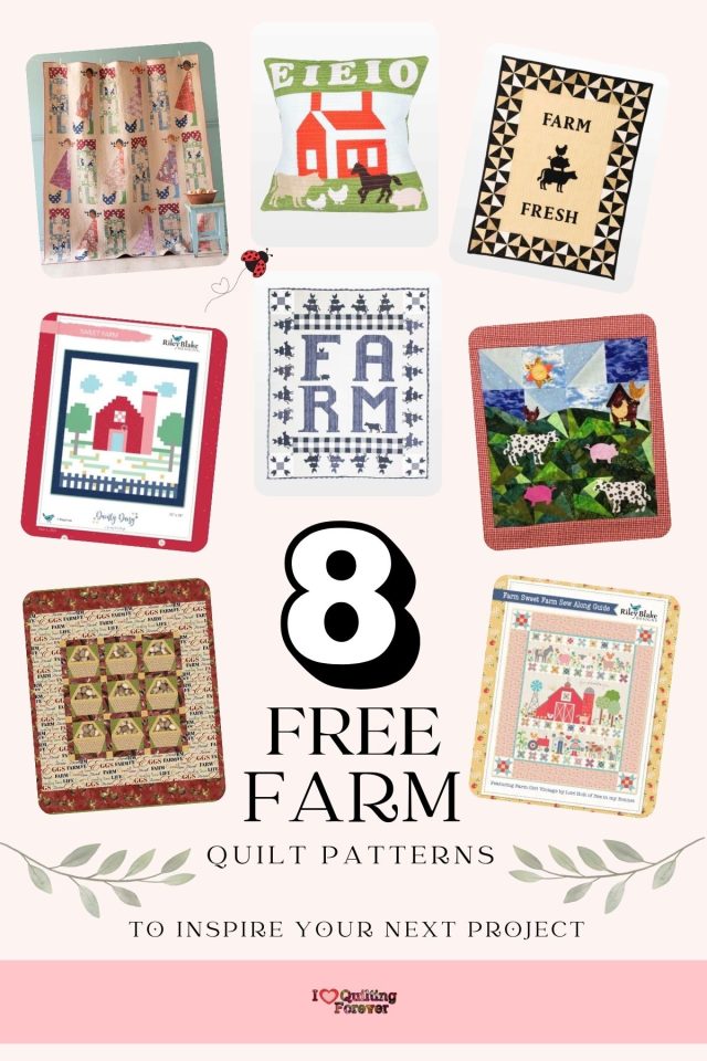 Top 8 Free Farm Quilt Patterns (+7 Bonus Patterns For Sale) - I Love ...