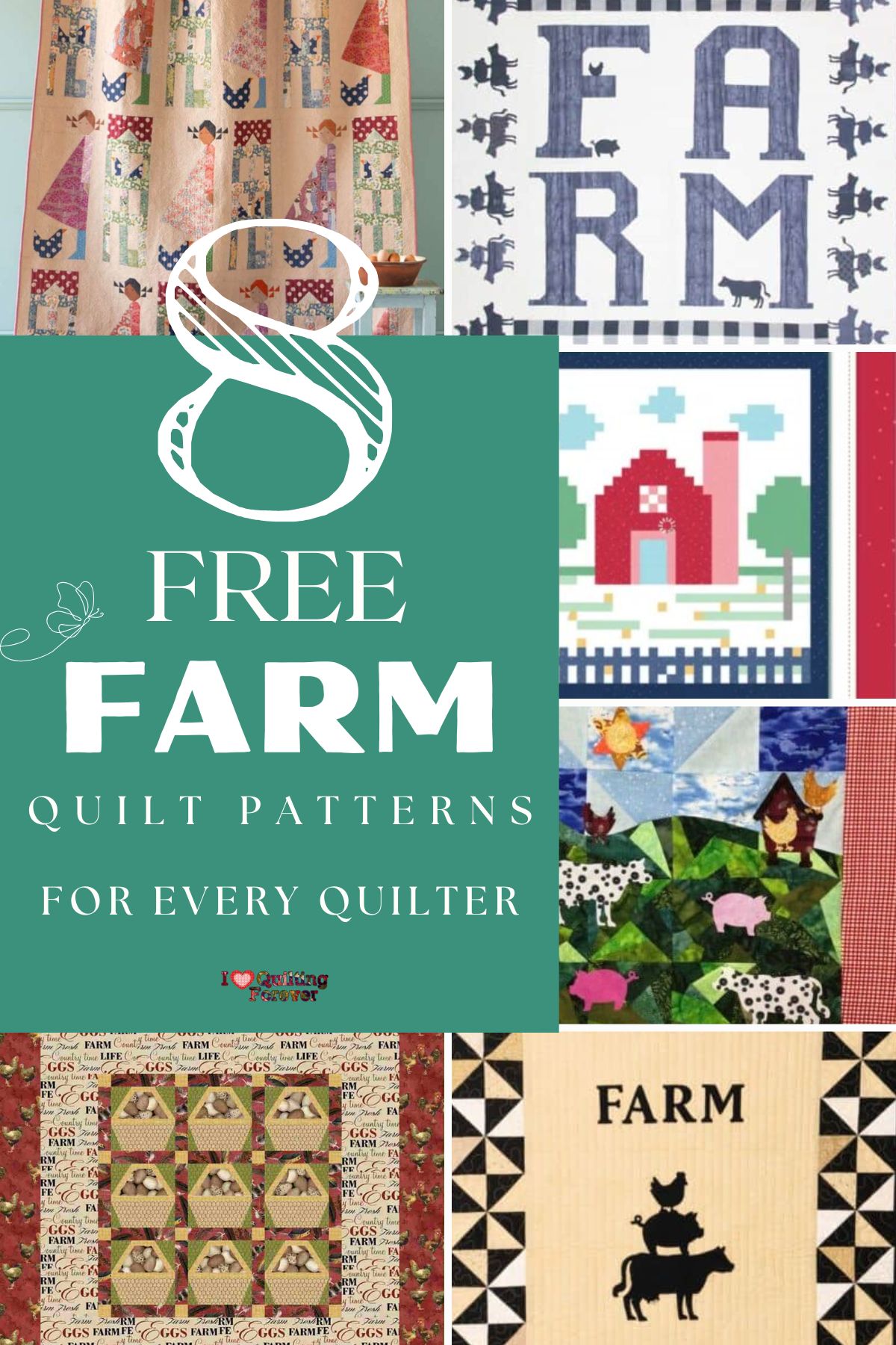 Top 8 Free Farm Quilt Patterns (+7 Bonus Patterns For Sale) - I Love ...