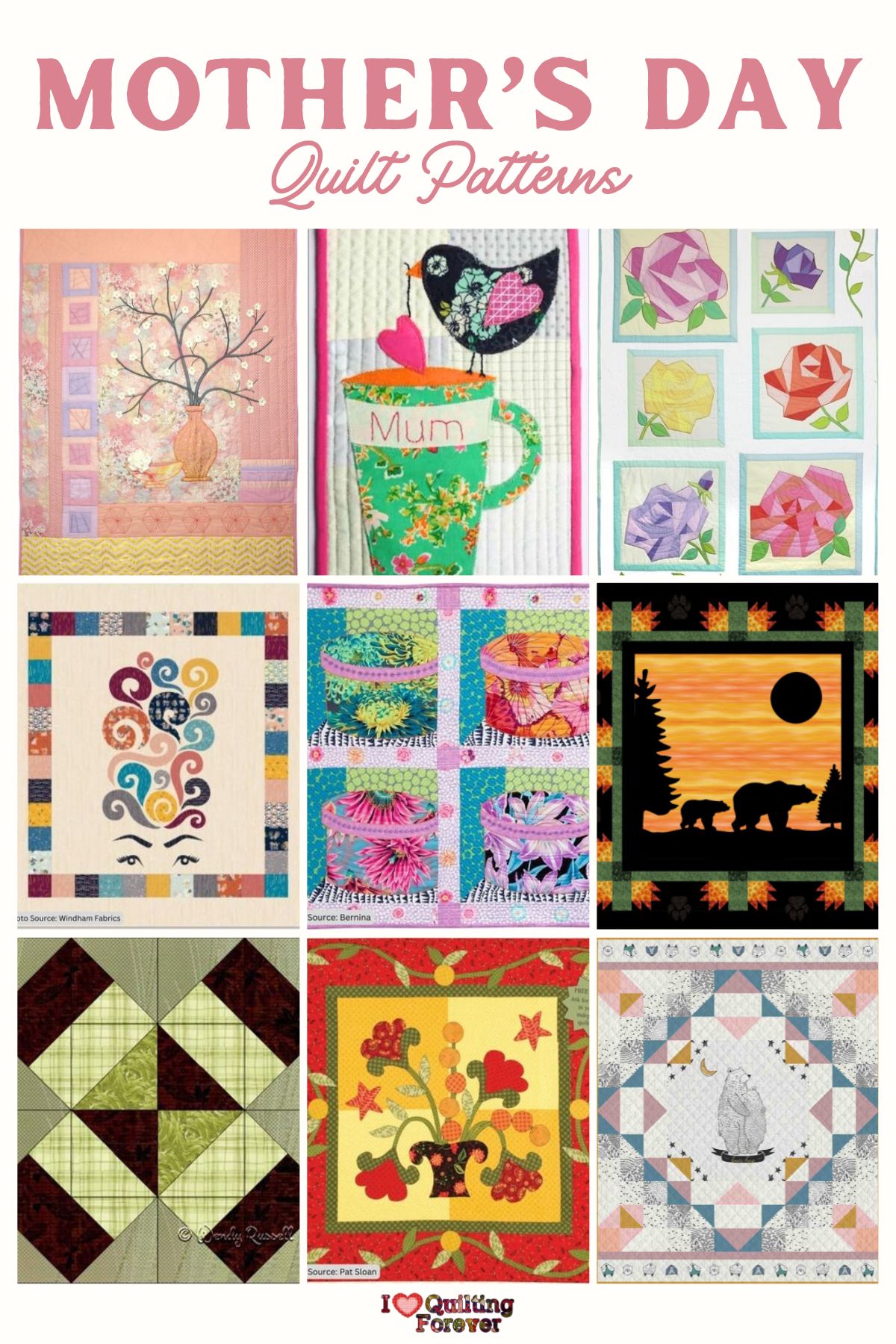 Top 10 Free Mother's Day Quilt Patterns (+5 Bonus Patterns For Sale ...