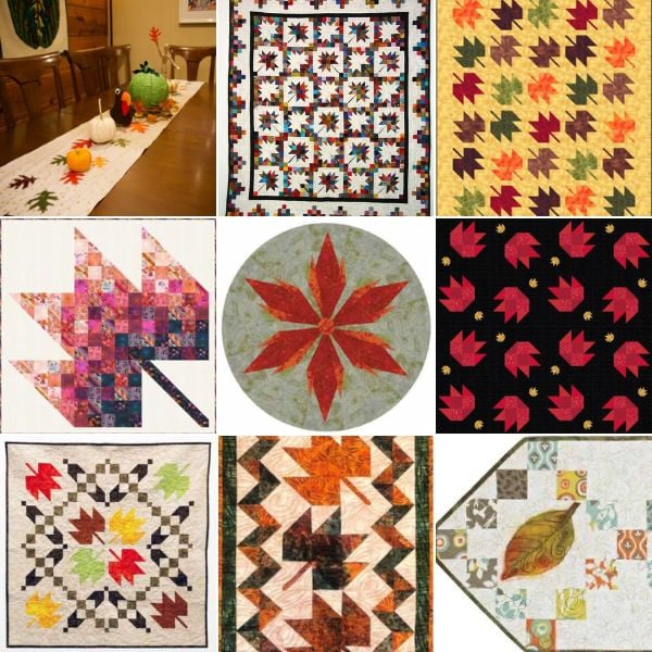 Top 11 Free Autumn Leaf Quilt Patterns (+9 Bonus Patterns For Sale) - I ...