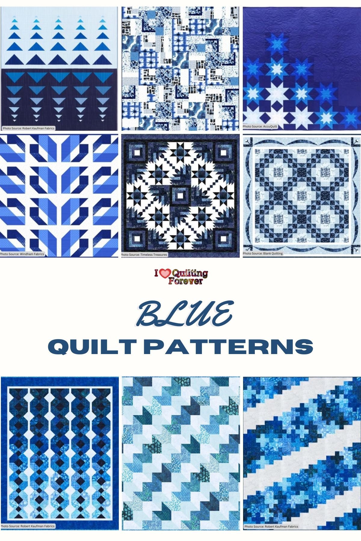Top 10 Free Blue Quilt Patterns (+10 Bonus Patterns For Sale) - I Love ...