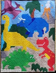 Top 8 Free Dinosaur Quilt Patterns (+10 Bonus Patterns For Sale) - I Love Quilting Forever