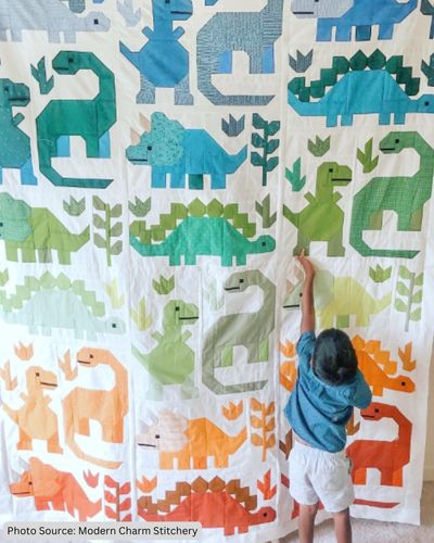 Top 8 Free Dinosaur Quilt Patterns (+10 Bonus Patterns For Sale) - I ...