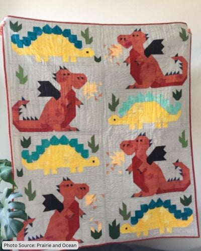 Top 8 Free Dinosaur Quilt Patterns (+10 Bonus Patterns For Sale) - I ...