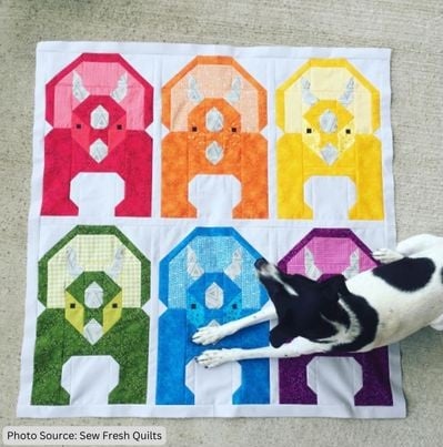 Top 8 Free Dinosaur Quilt Patterns (+10 Bonus Patterns For Sale) - I ...