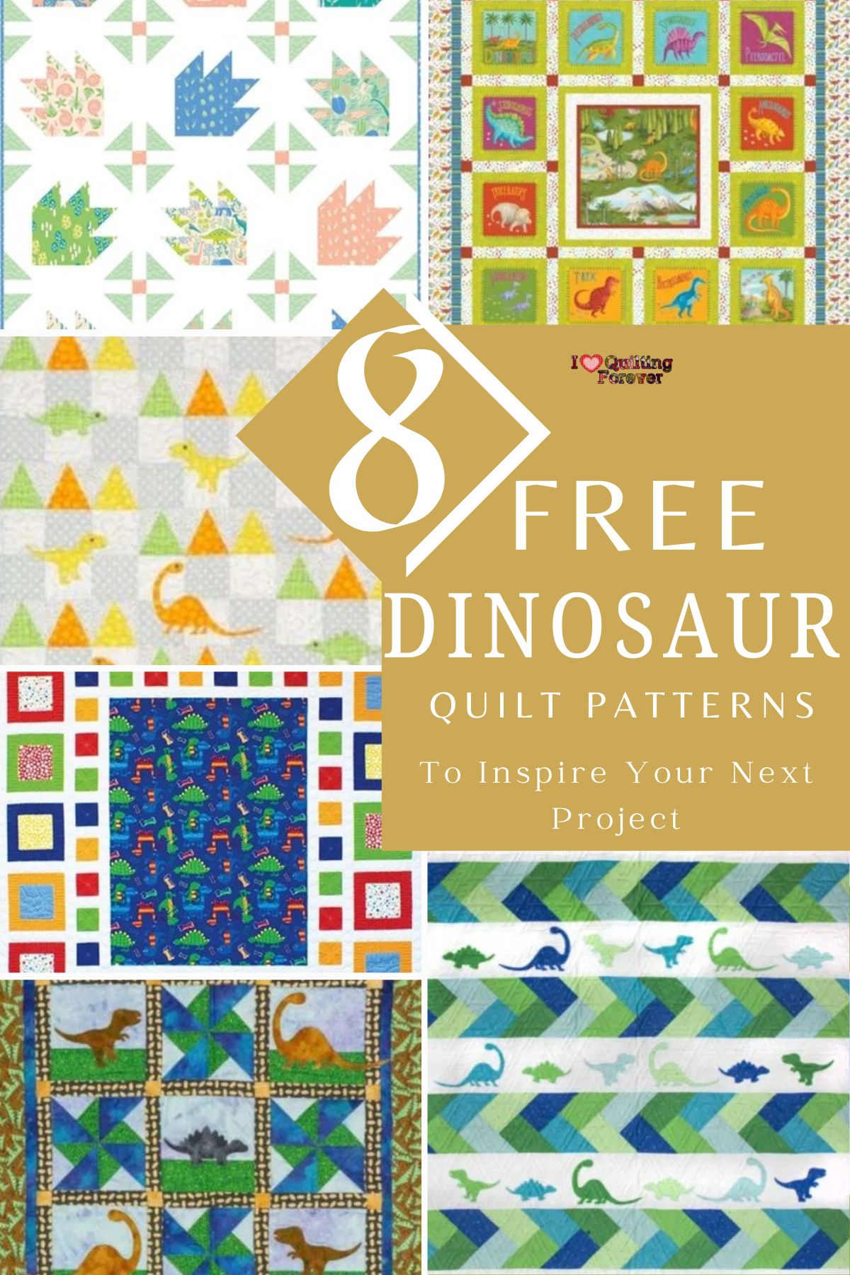 Top 8 Free Dinosaur Quilt Patterns (+10 Bonus Patterns For Sale) - I ...
