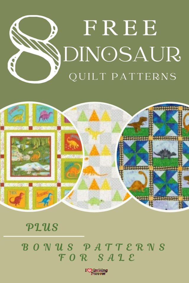 Top 8 Free Dinosaur Quilt Patterns (+10 Bonus Patterns For Sale) - I ...