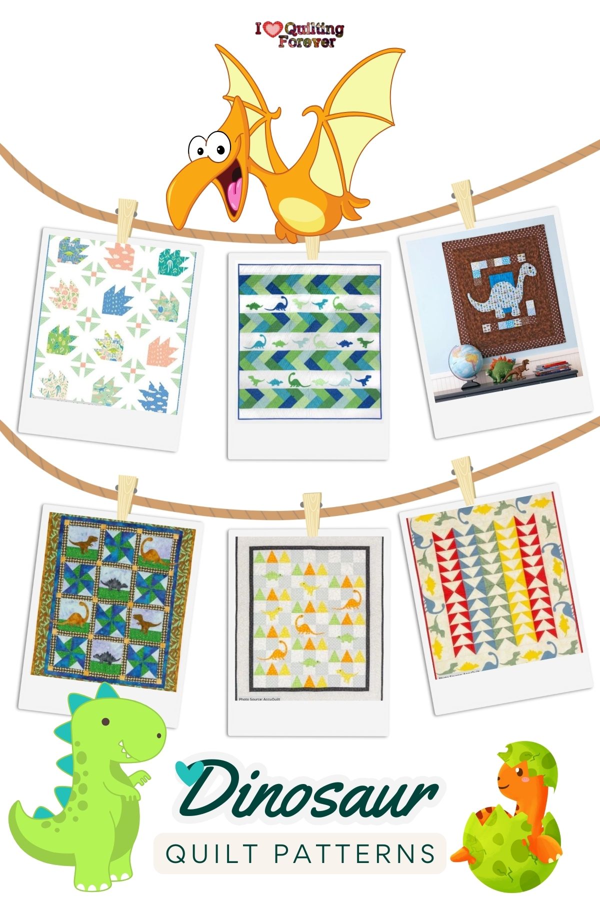 Top 8 Free Dinosaur Quilt Patterns (+10 Bonus Patterns For Sale) - I ...