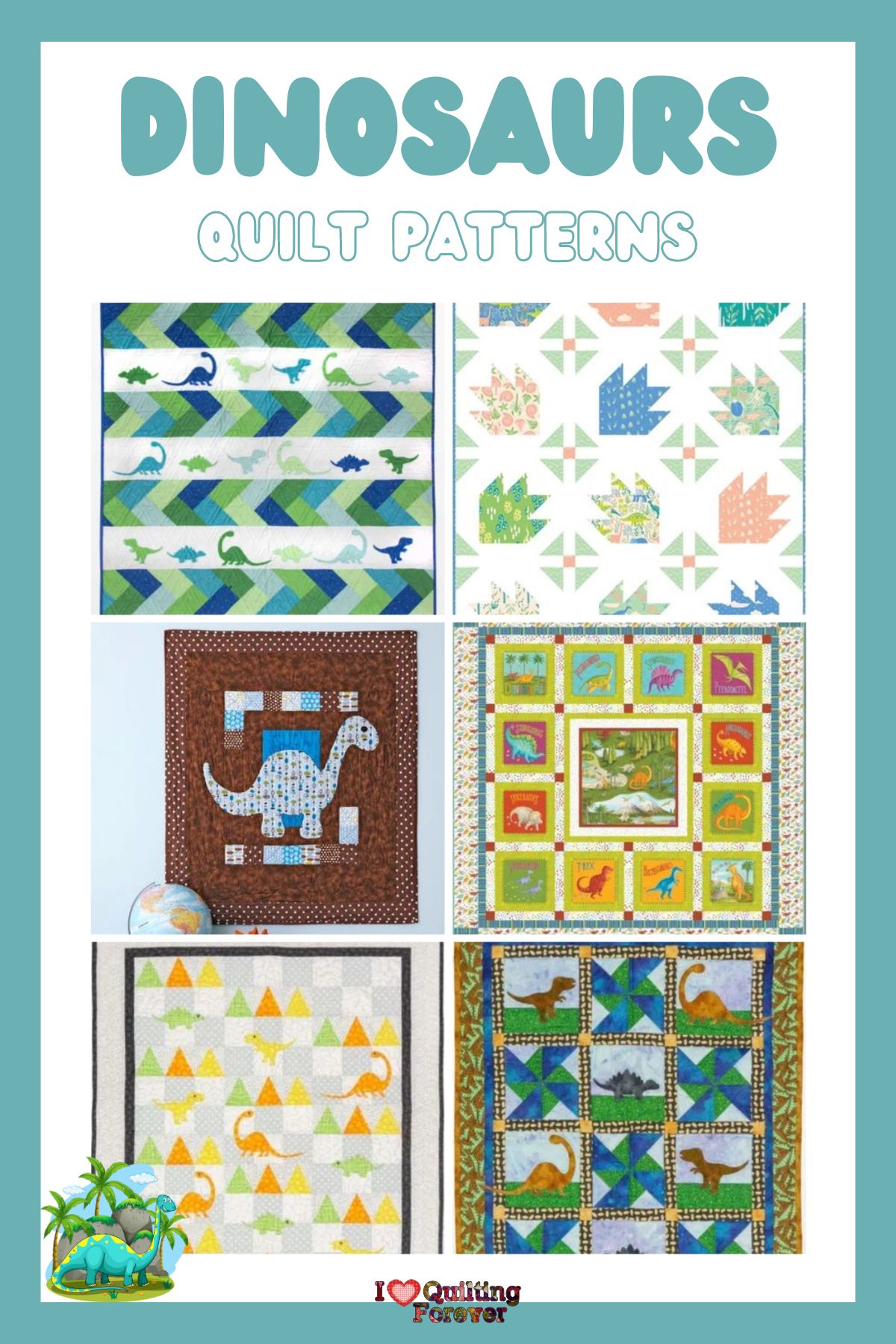 Top 8 Free Dinosaur Quilt Patterns (+10 Bonus Patterns For Sale) - I ...
