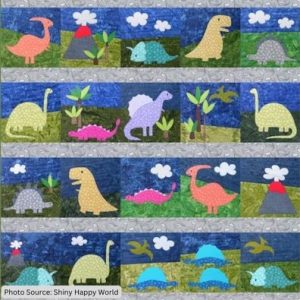 Top 8 Free Dinosaur Quilt Patterns (+10 Bonus Patterns For Sale) - I Love Quilting Forever