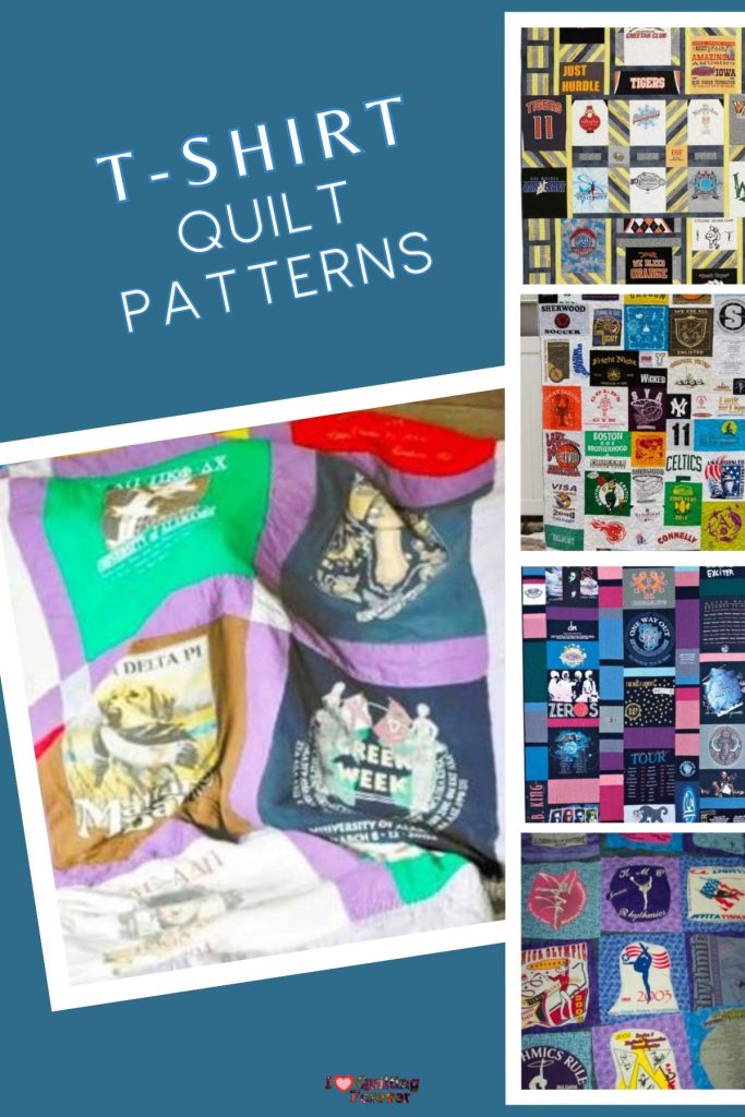 Top 8 Free T-shirt Quilt Patterns (+5 Bonus Patterns For Sale) - I Love Quilting Forever