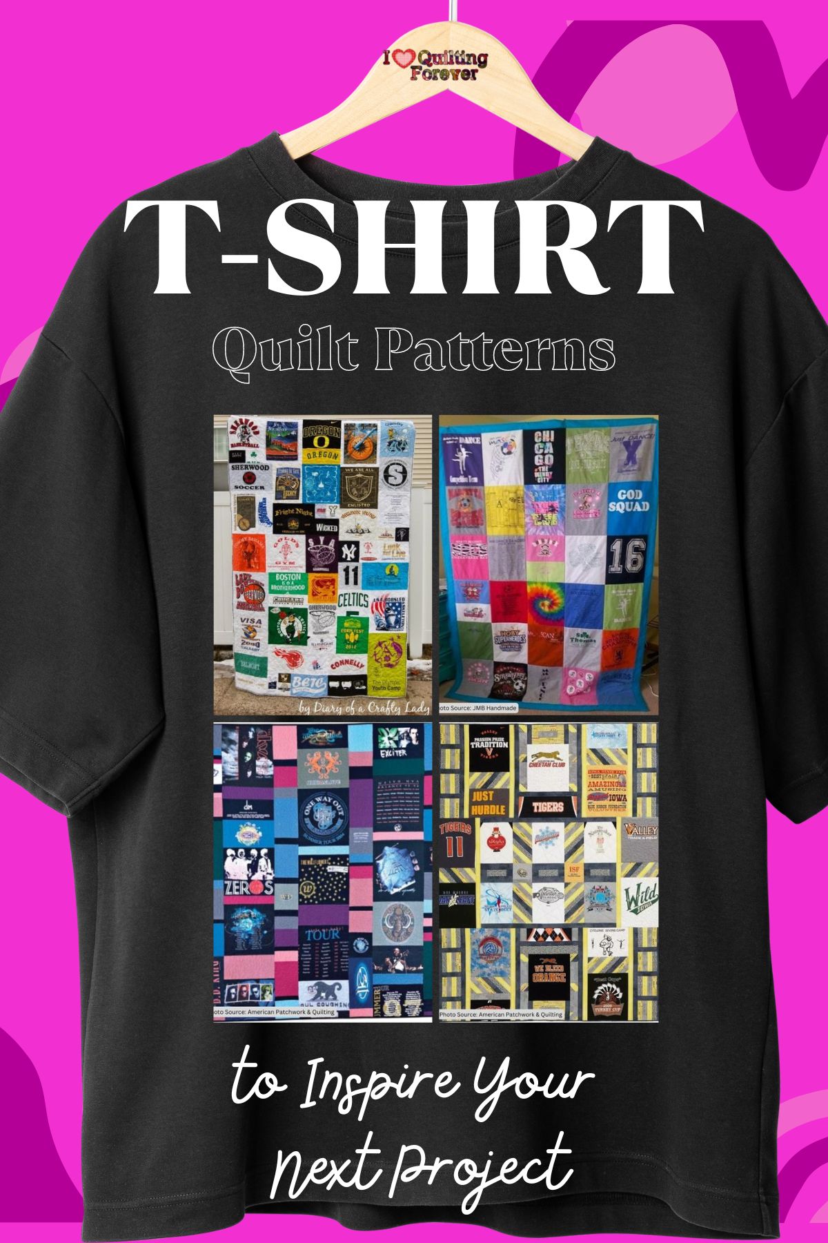 Top 8 Free T-shirt Quilt Patterns (+5 Bonus Patterns For Sale) - I Love ...