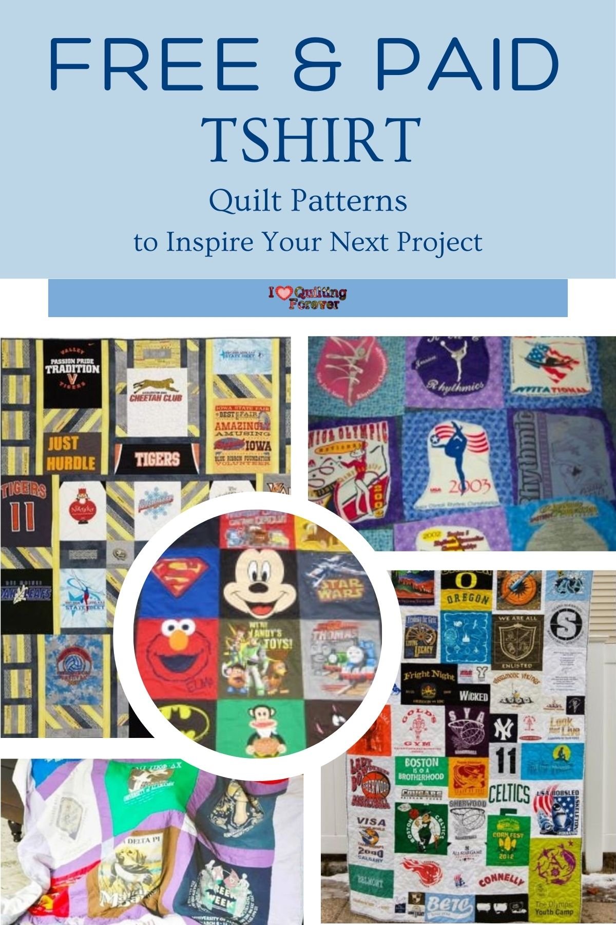 Top 8 Free T-shirt Quilt Patterns (+5 Bonus Patterns For Sale) - I Love ...