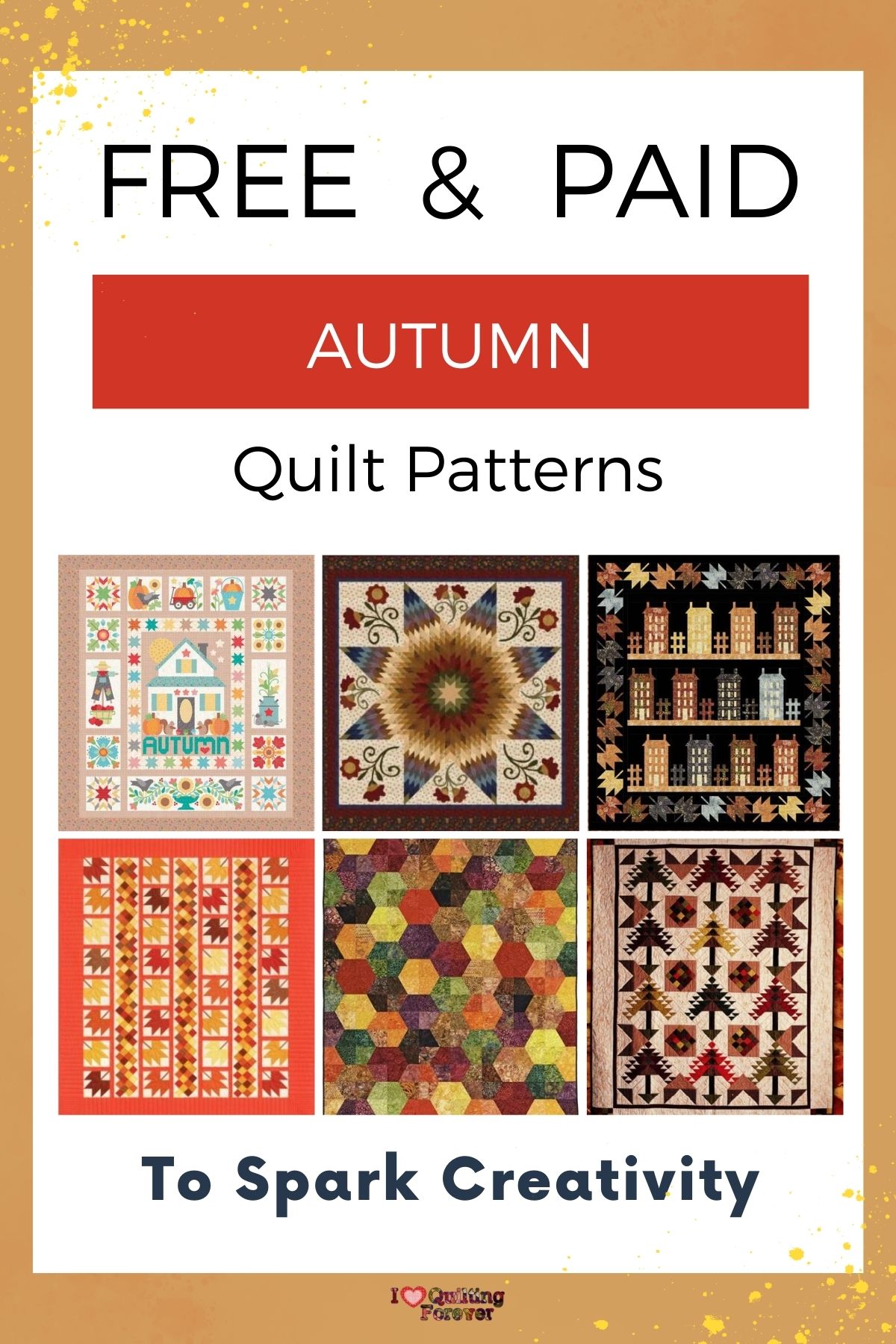 Top 16 Free Fall Quilt Patterns (+12 Bonus Patterns For Sale) - I Love ...