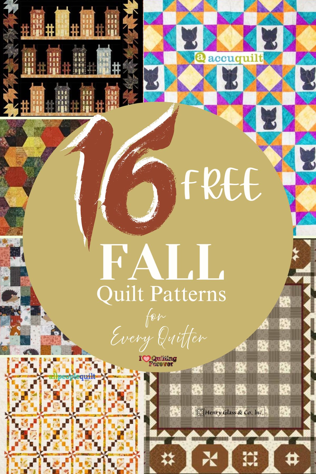Top 16 Free Fall Quilt Patterns (+12 Bonus Patterns For Sale) - I Love ...