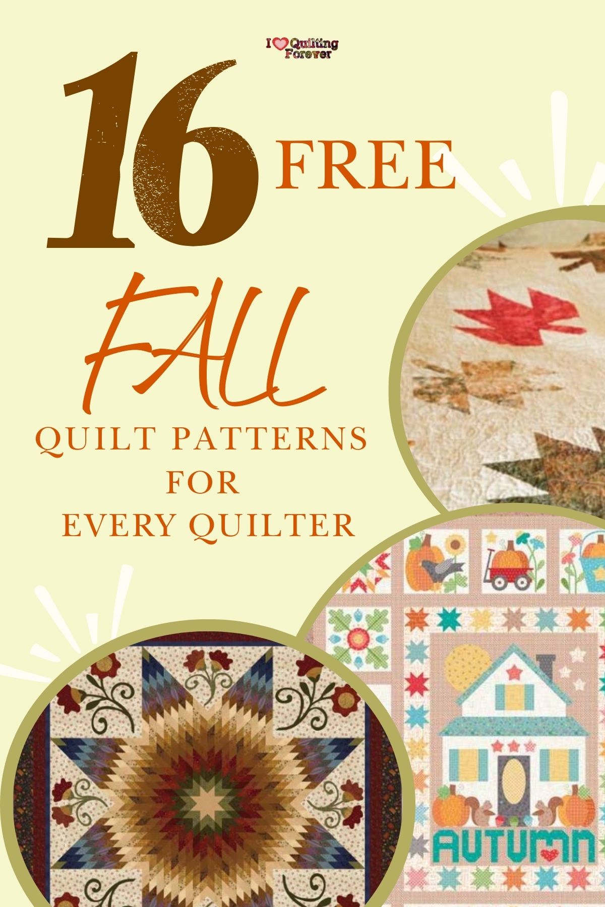 Top 16 Free Fall Quilt Patterns (+12 Bonus Patterns For Sale) - I Love ...