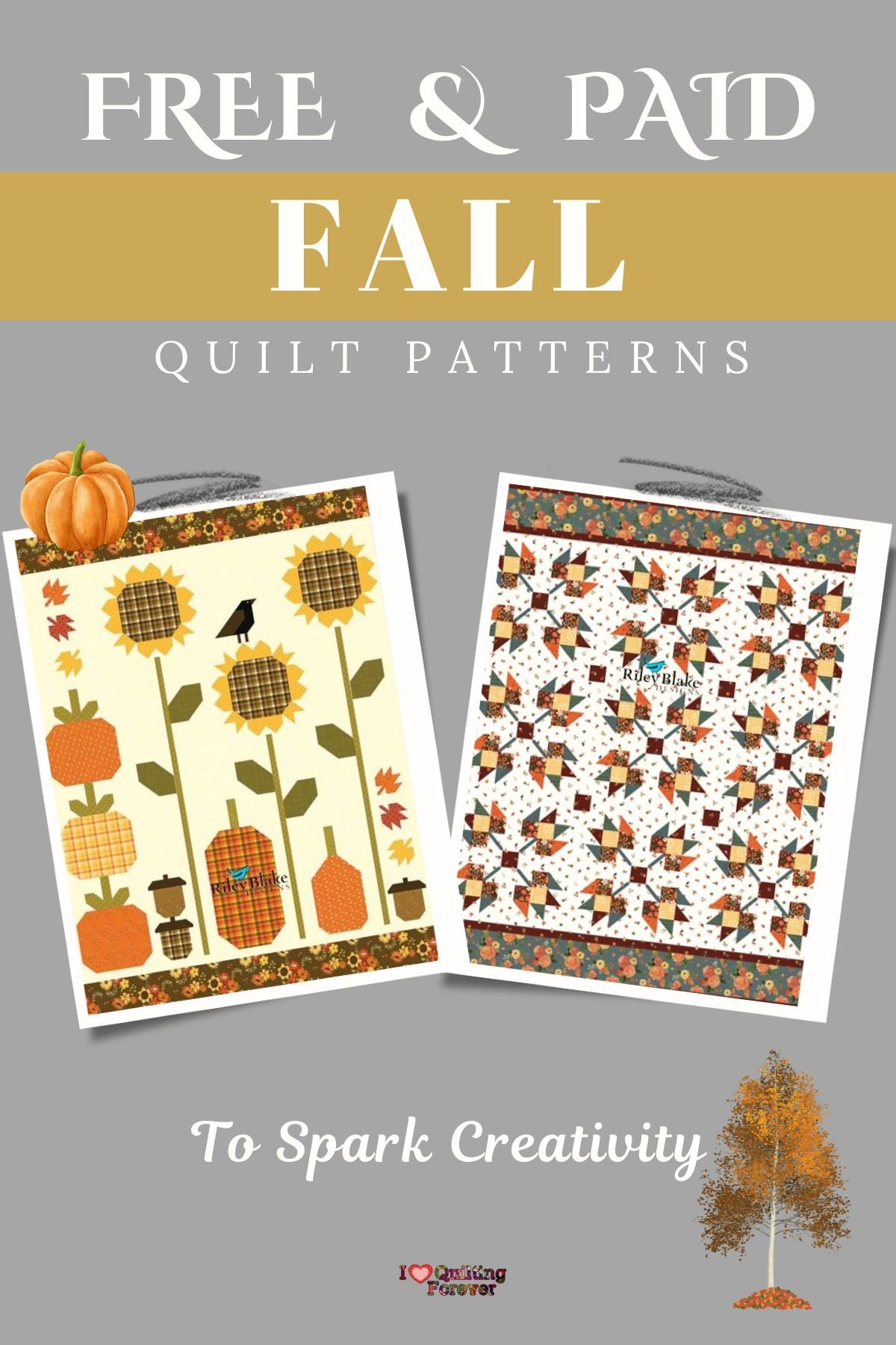 Top 16 Free Fall Quilt Patterns (+12 Bonus Patterns For Sale) - I Love ...