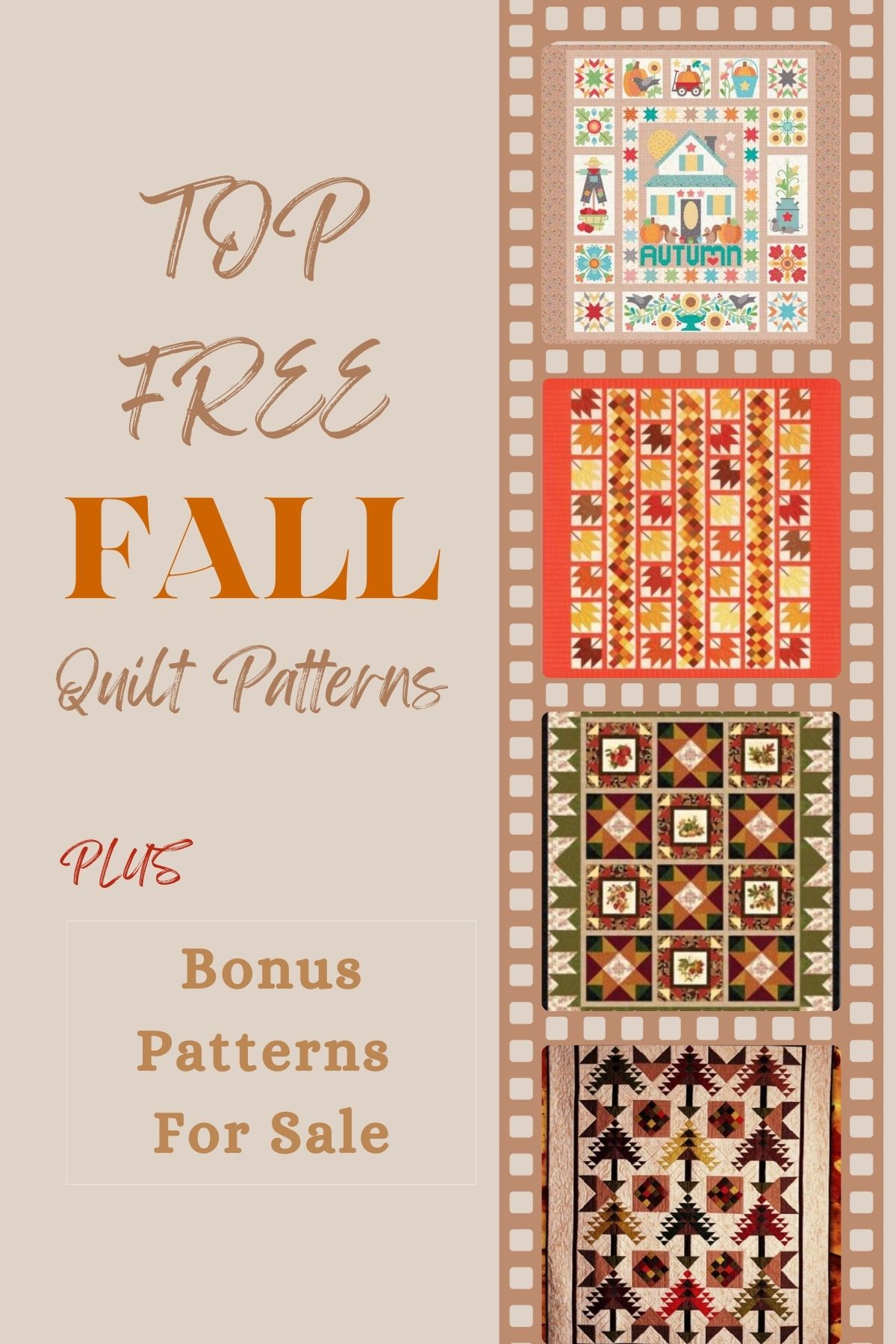 Top 10 Free Fall Quilt Patterns (+8 Bonus Patterns For Sale) - I Love ...