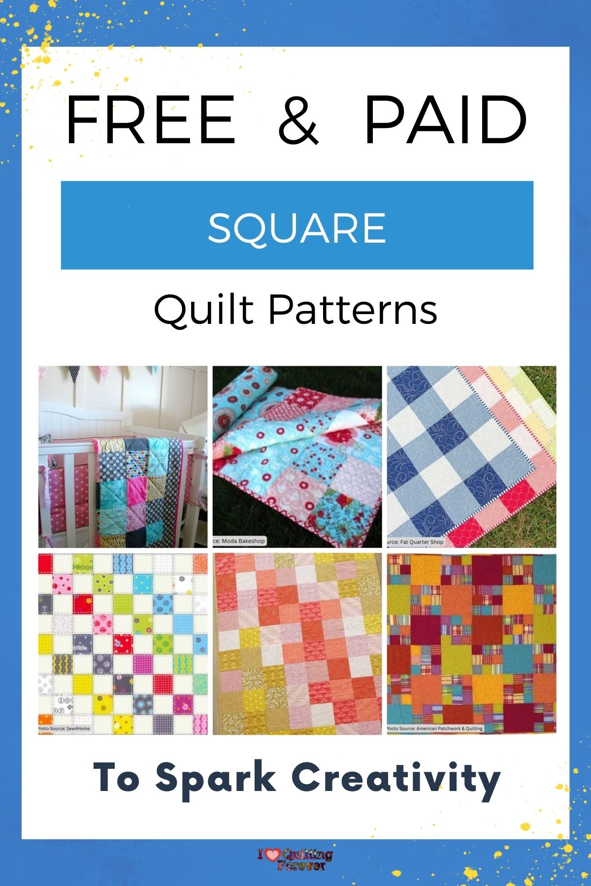Top 10 Free Square Quilt Patterns (+8 Bonus Patterns For Sale) - I Love ...