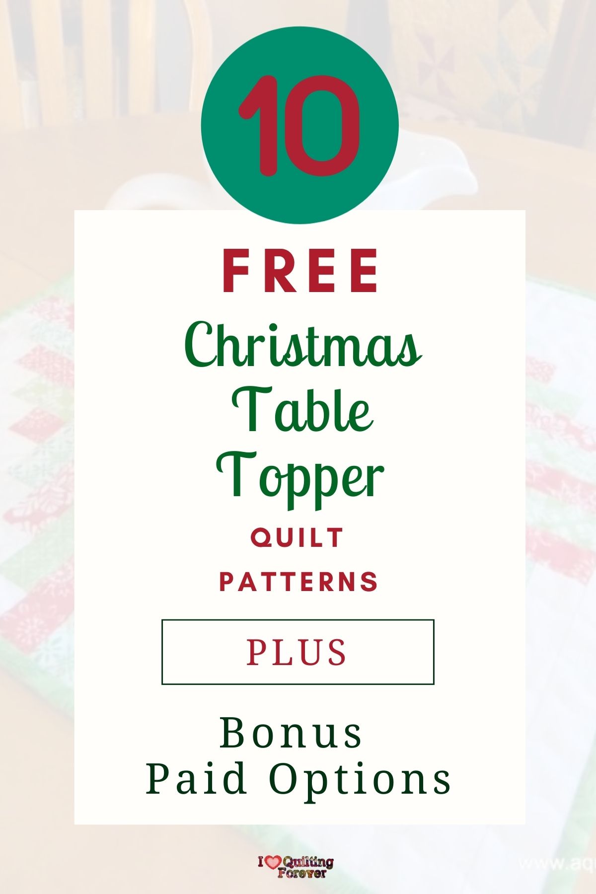 Top 10 Free Christmas Table Topper Quilt Patterns (+7 Bonus Patterns ...