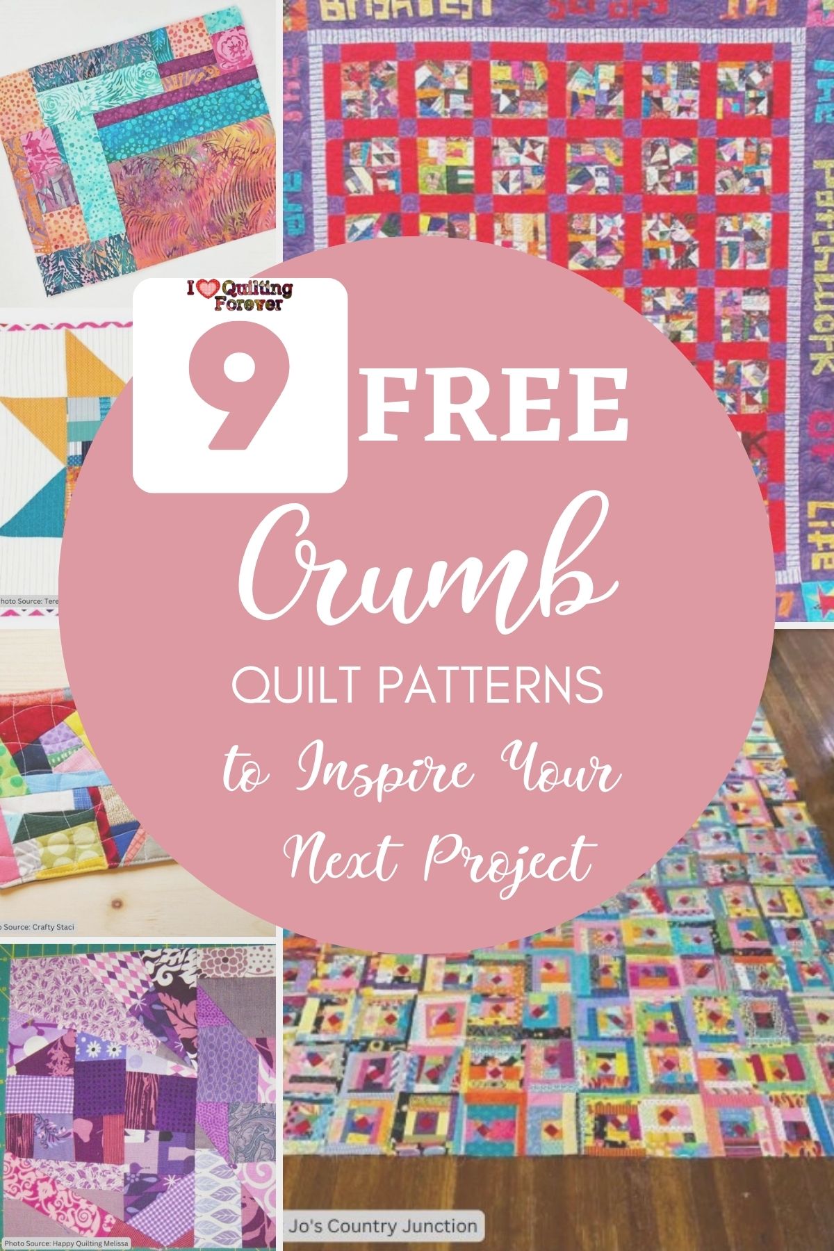Top 9 Free Crumb Quilt Patterns (+2 Bonus Patterns For Sale) - I Love Quilting Forever