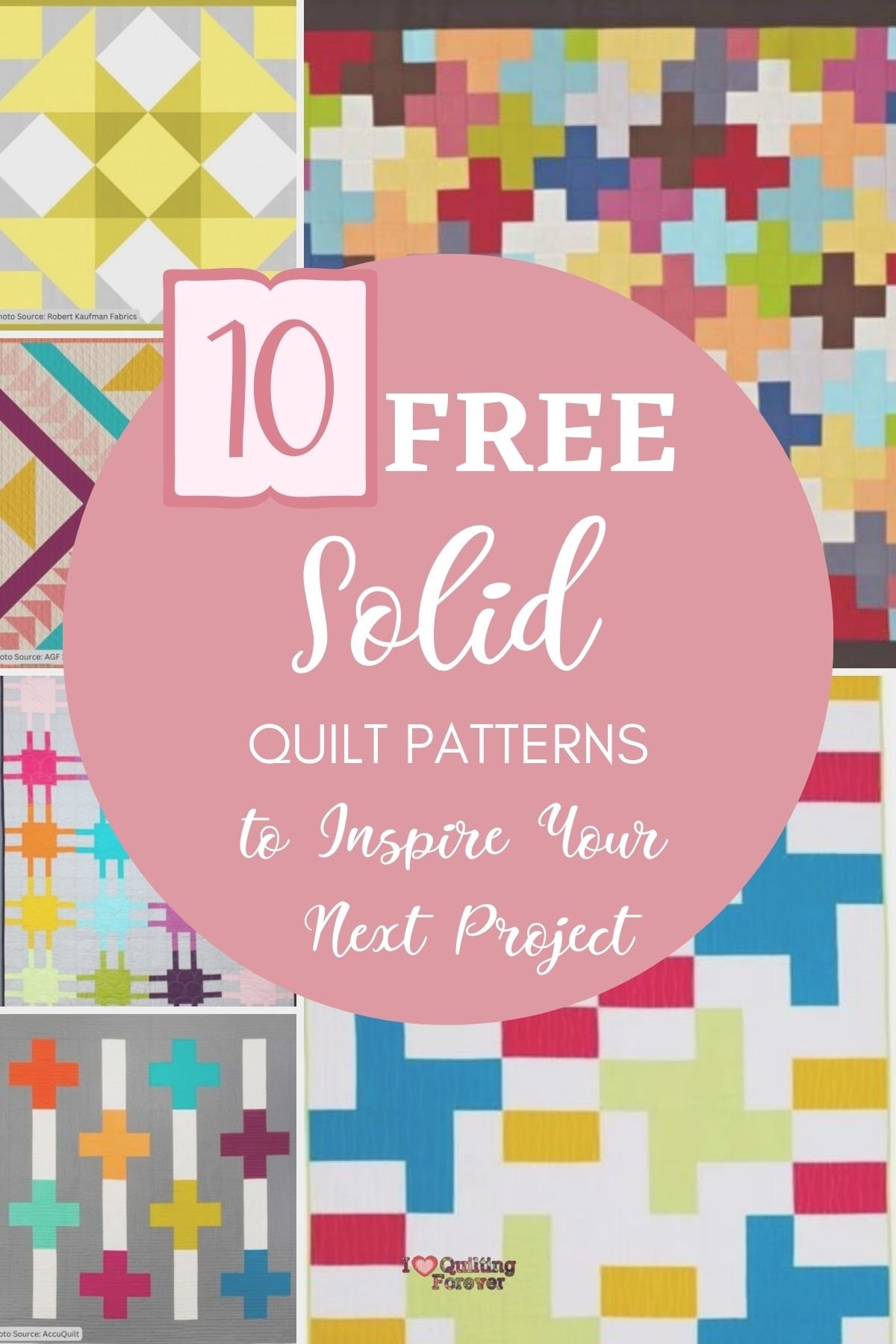 Top 10 Free Solid Quilt Patterns (+10 Bonus Patterns For Sale) - I Love ...