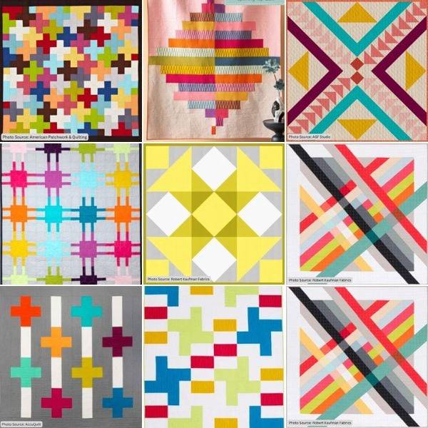 Top 10 Free Solid Quilt Patterns (+10 Bonus Patterns For Sale) - I Love ...