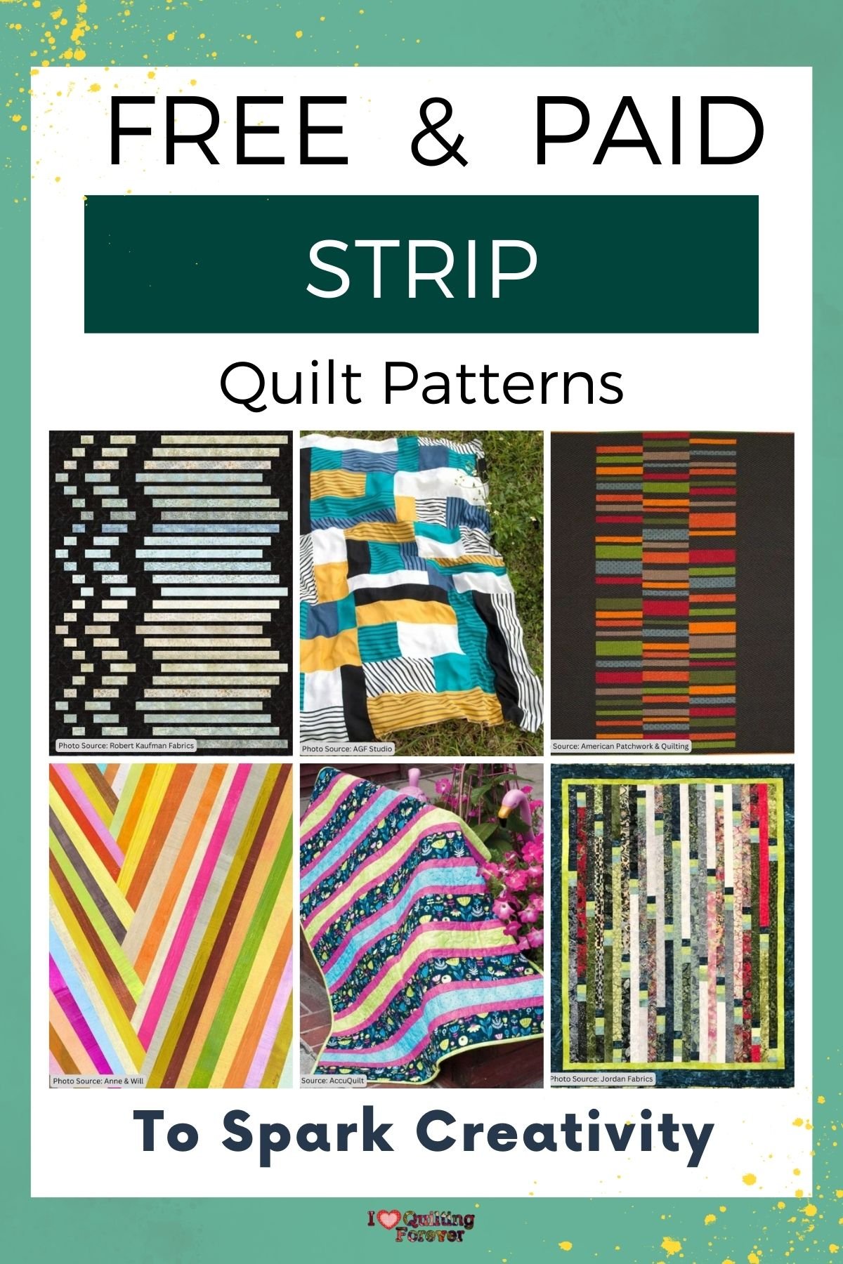 Top 10 Free Strip Quilt Patterns (+10 Bonus Patterns For Sale) - I Love ...