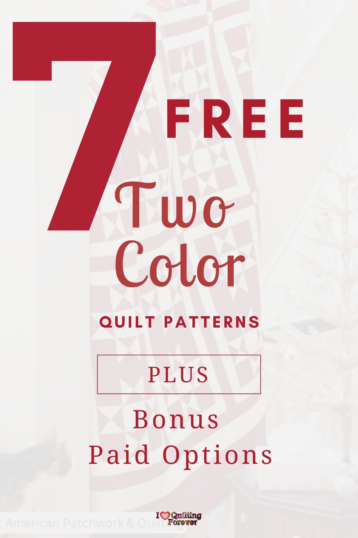 Top 7 Free Two Color Quilt Patterns (+8 Bonus Patterns For Sale) - I ...