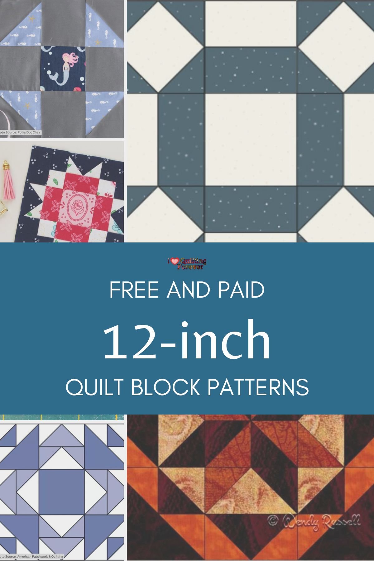 Top 10 Free 12-inch Quilt Block Patterns (+10 Bonus Patterns For Sale ...